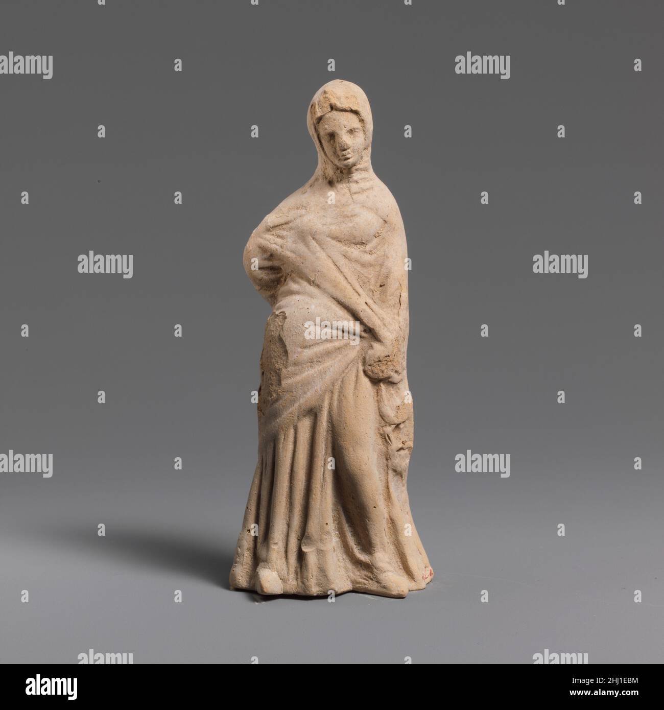 Terracotta statuette of a woman 3rd century B.C. Greek, South Italian ...