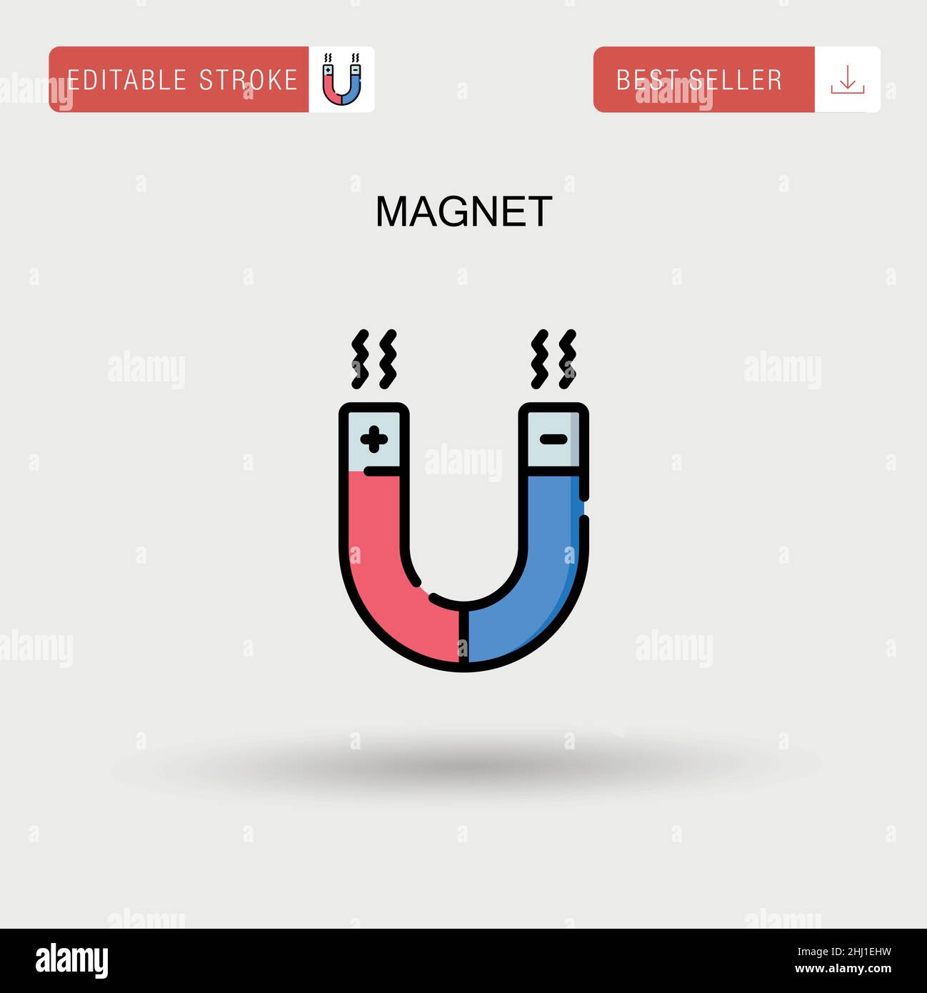 Magnet Simple vector icon Stock Vector Image & Art - Alamy