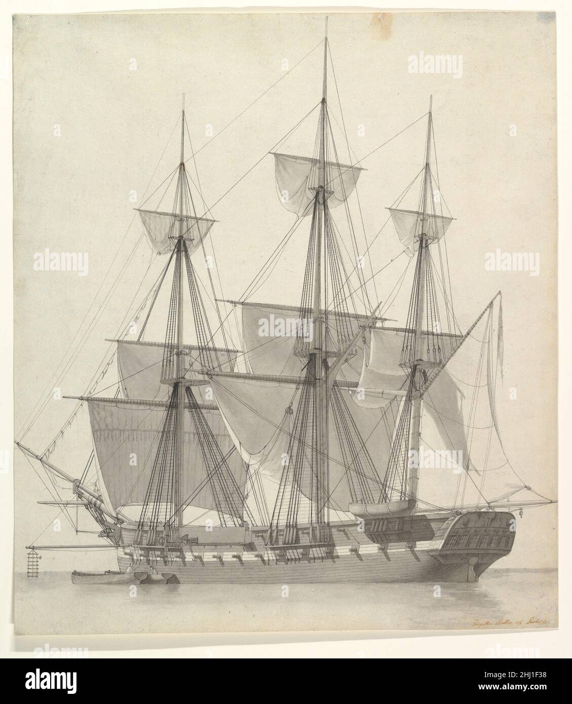 The Frigate Rotha 1812–65 Carl Dahl Danish. The Frigate Rotha 371727 ...