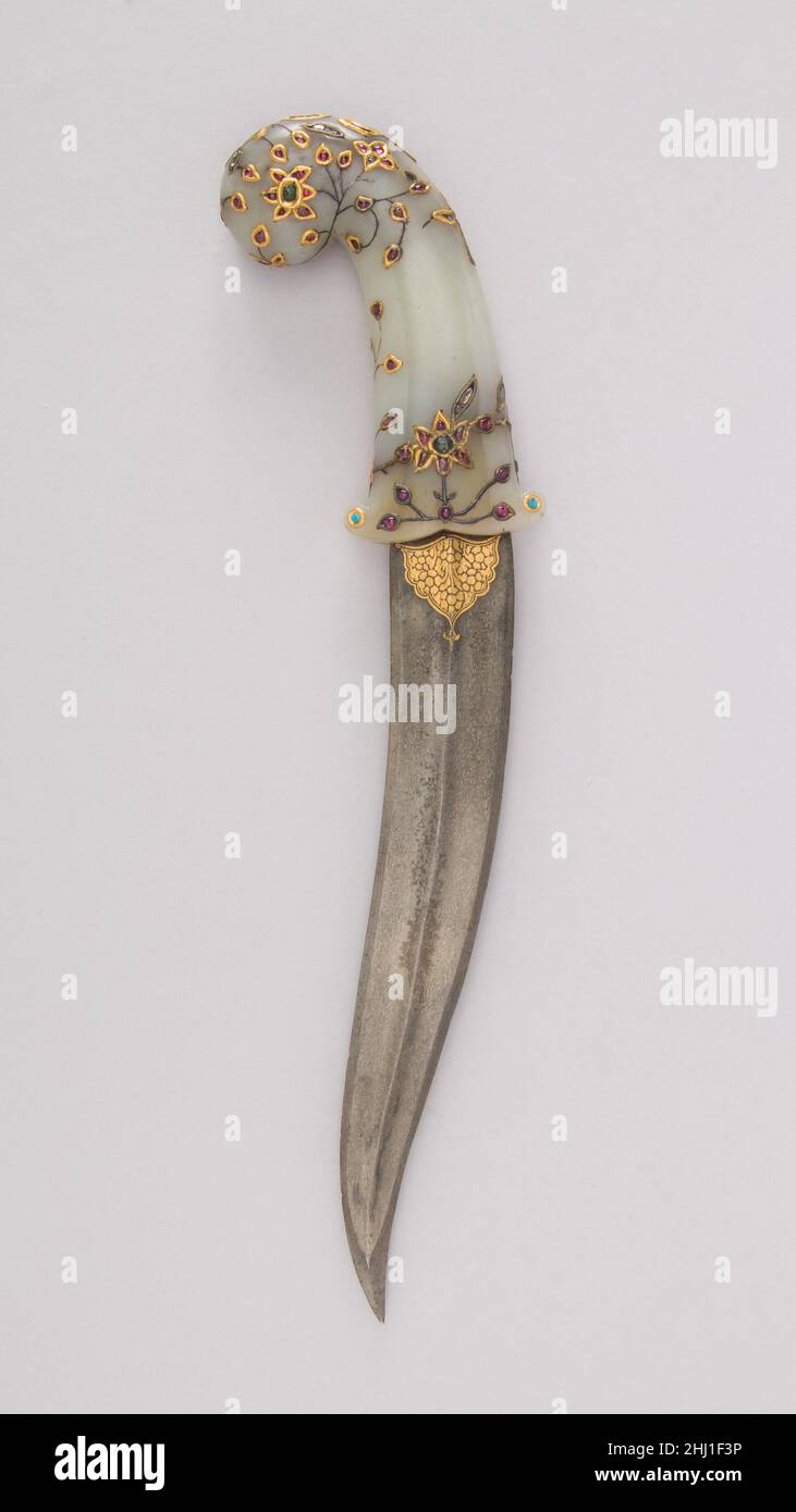 Dagger (Khanjar) 19th century Indian, Mughal. Dagger (Khanjar). Indian ...