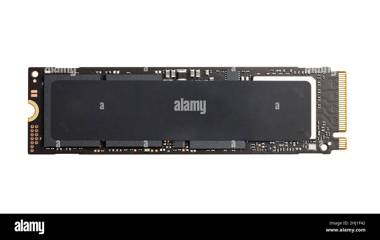 Closeup NVME M2 SSD (Solid State Drive) high performance data storage ...