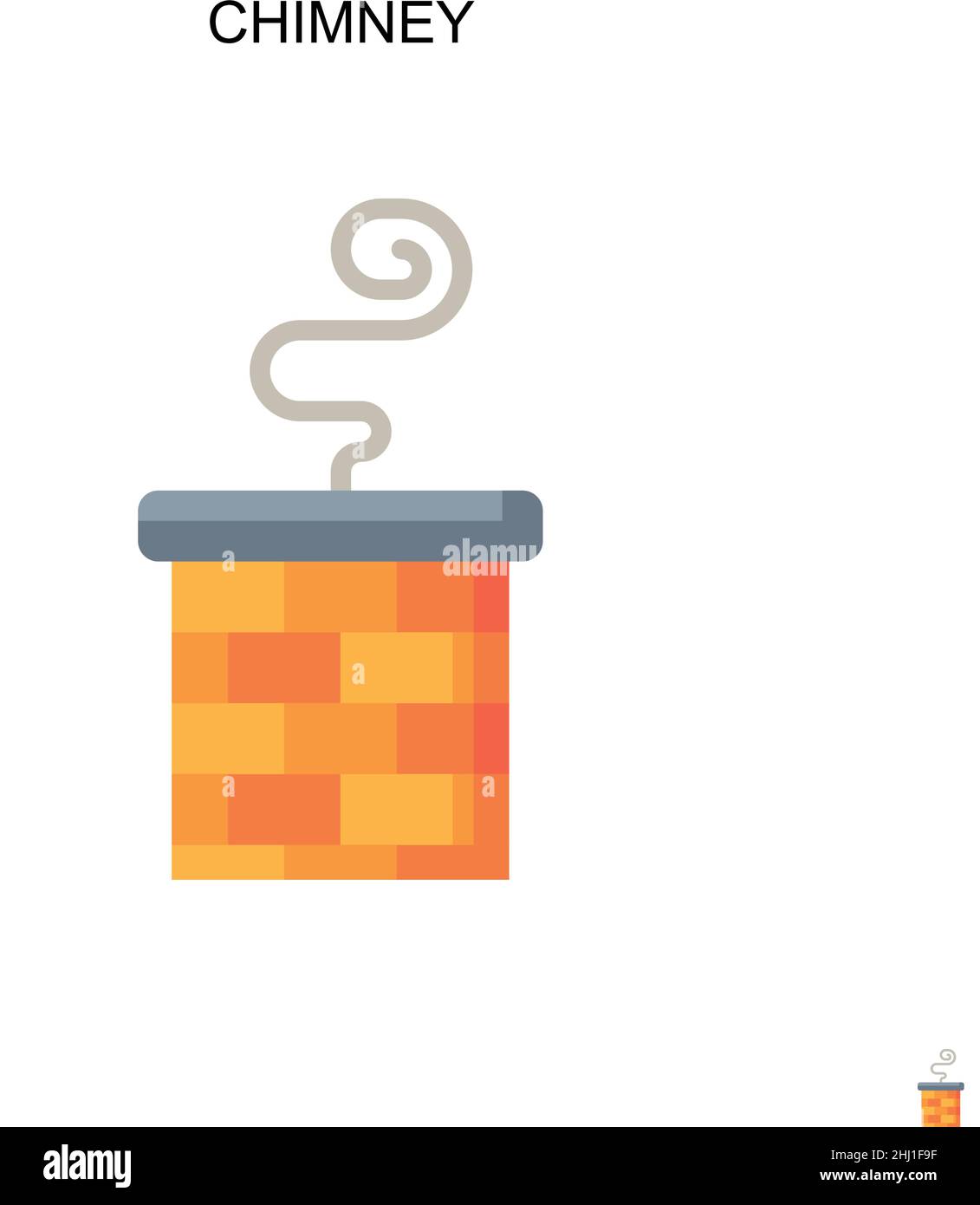 Chimney Simple vector icon. Illustration symbol design template for web ...