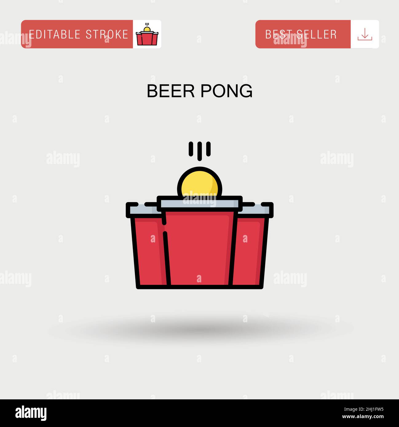 Beer pong bar Stock Vector Images - Alamy