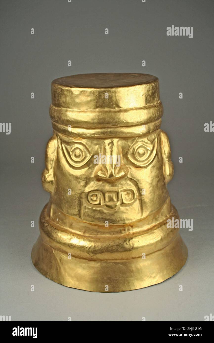 Inverse-Face Beaker 10th–11th century Lambayeque (Sicán). Inverse-Face ...