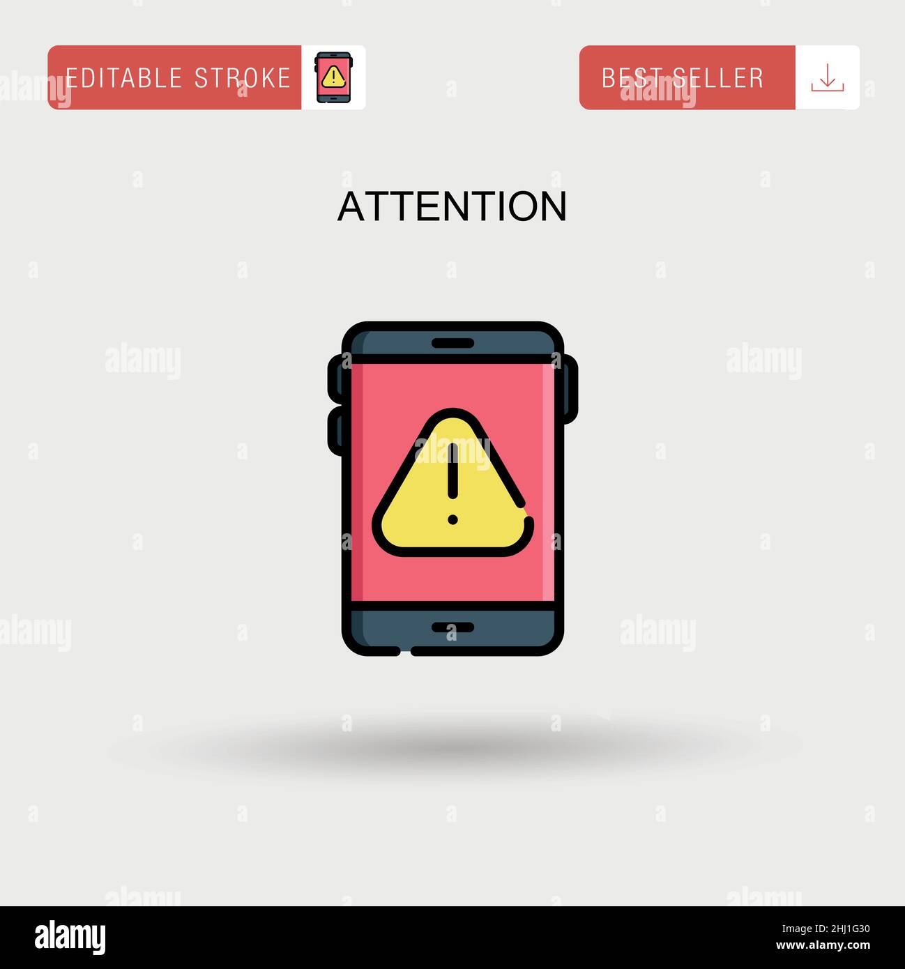 Attention please important information Stock Vector Images - Alamy