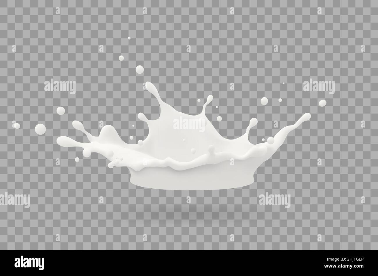 Milk jet, milky splash, vector realistic liquid white splash on isolated background. 3d ...