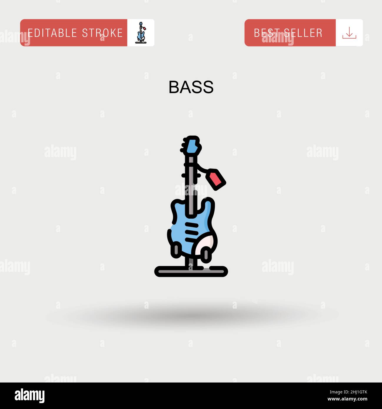 Bass Simple vector icon Stock Vector Image & Art - Alamy