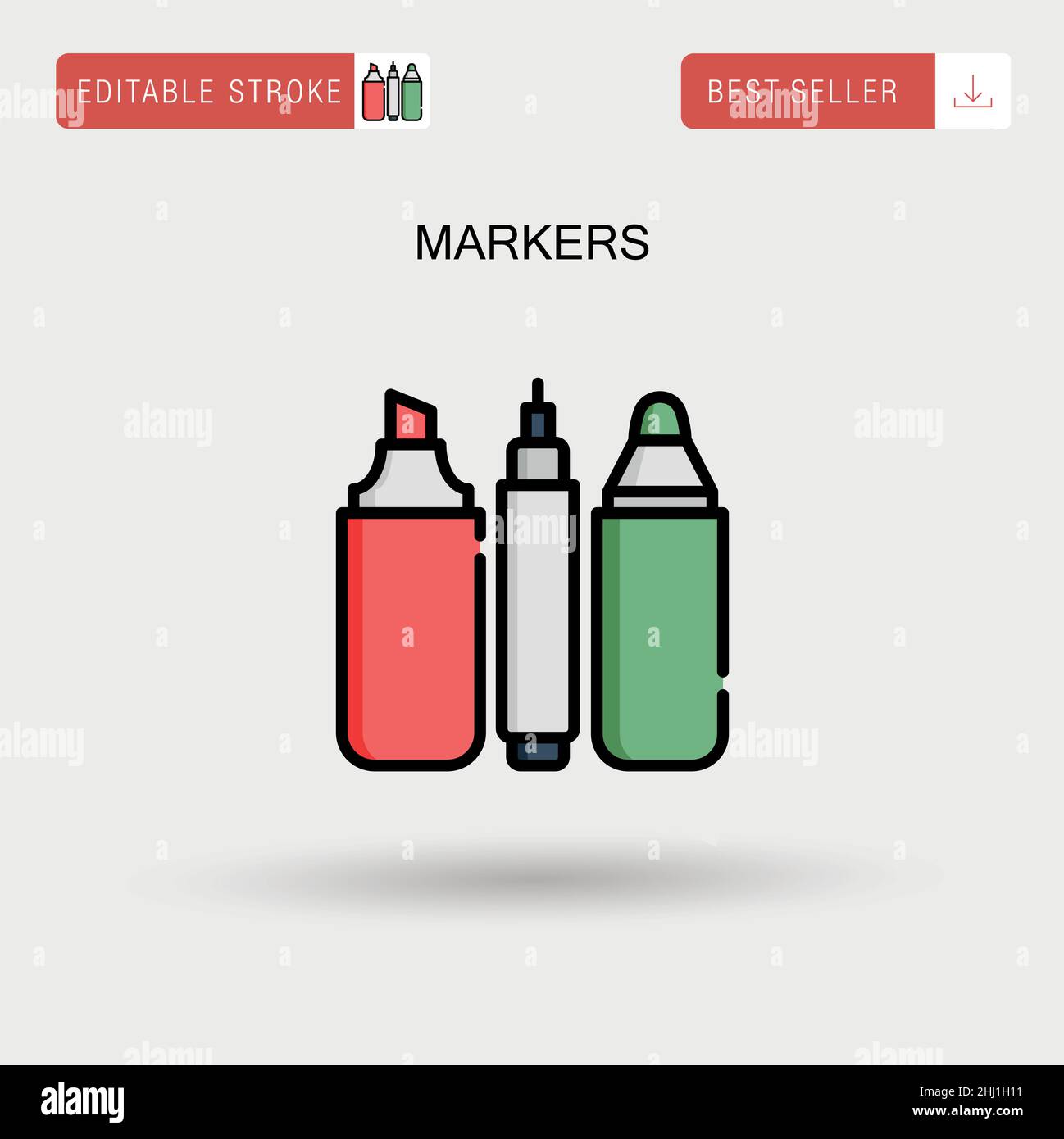 Markers and paint Stock Vector Images - Alamy