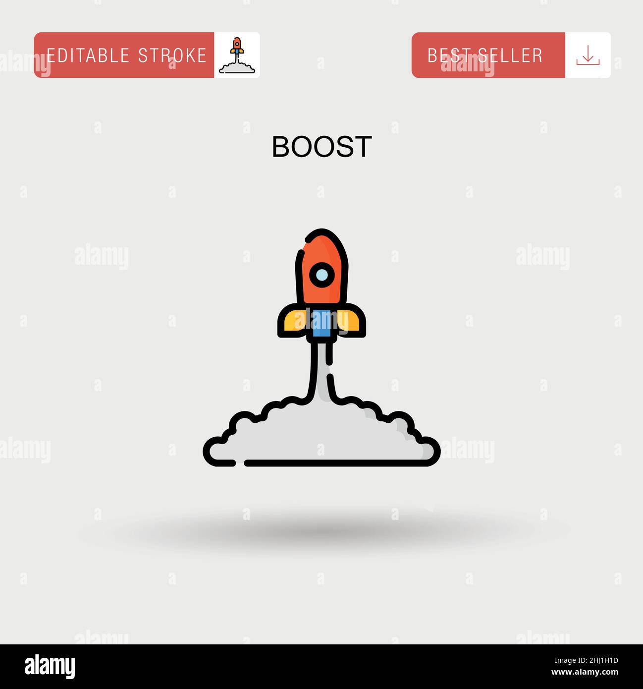 Boost Simple vector icon Stock Vector Image & Art - Alamy