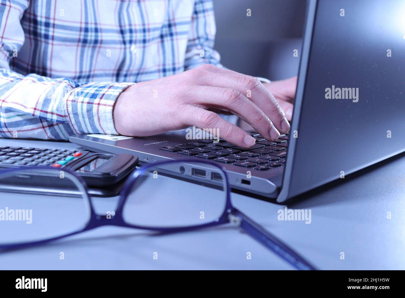 Working on laptops in modern hi-res stock photography and images - Alamy