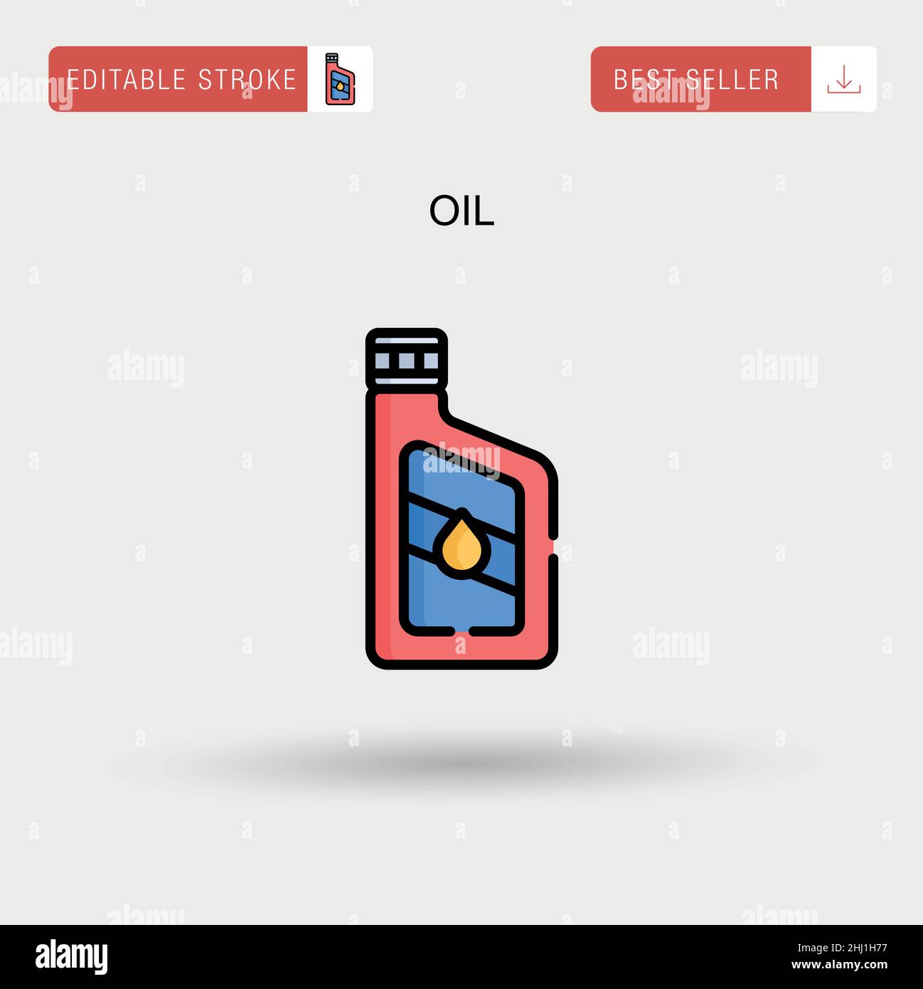 Oil Simple vector icon Stock Vector Image & Art - Alamy