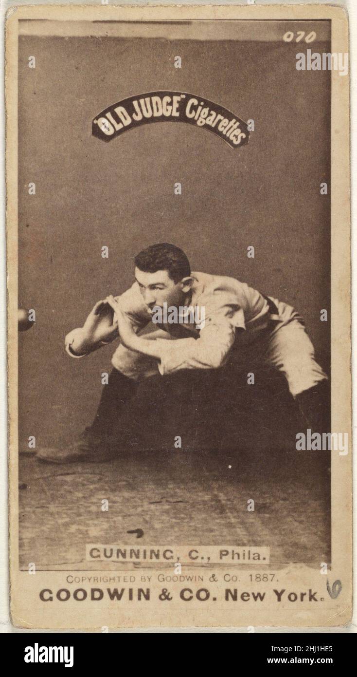 Thomas Francis Gunning, Catcher, Philadelphia, from the Old Judge ...
