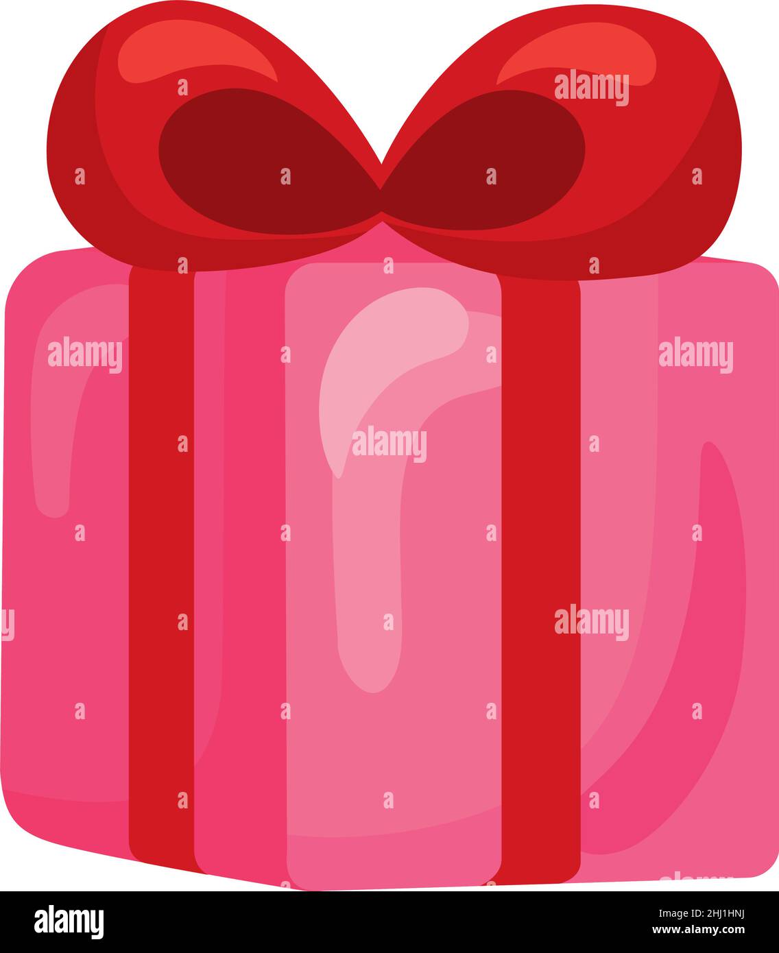 pink present with bow icon Stock Vector Image & Art - Alamy