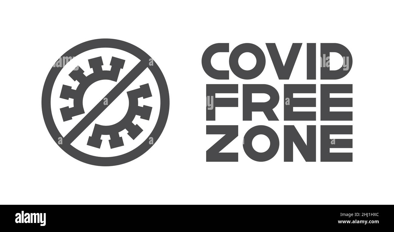 Covid free zone vector banner Stock Vector Image & Art - Alamy