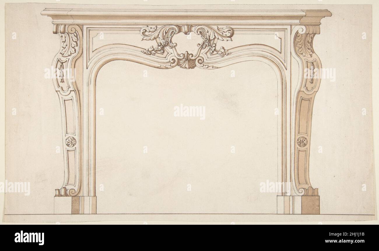 Drawing for a Chimney-piece ca. 1850 Delorme French. Drawing for a ...