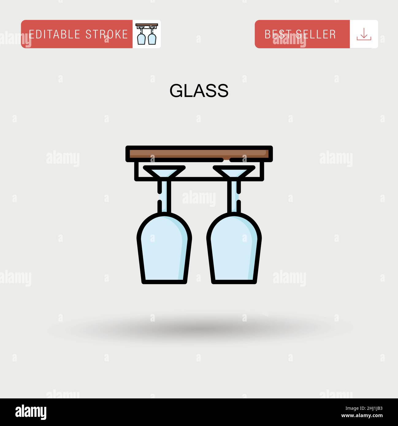 Glass Simple vector icon Stock Vector Image & Art - Alamy