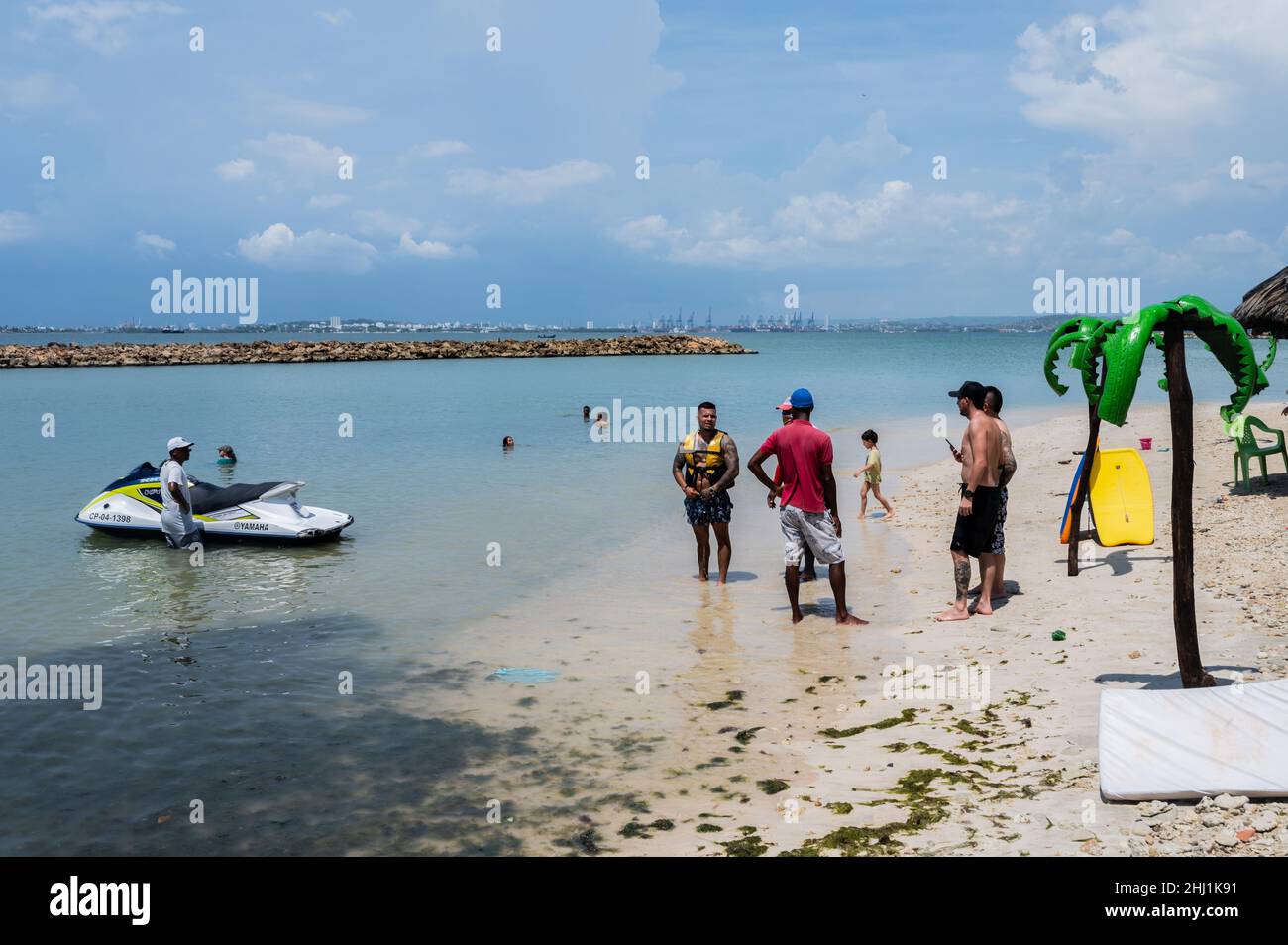 Isla Tierra Bomba is a Colombian island off the coast of Cartagena de ...