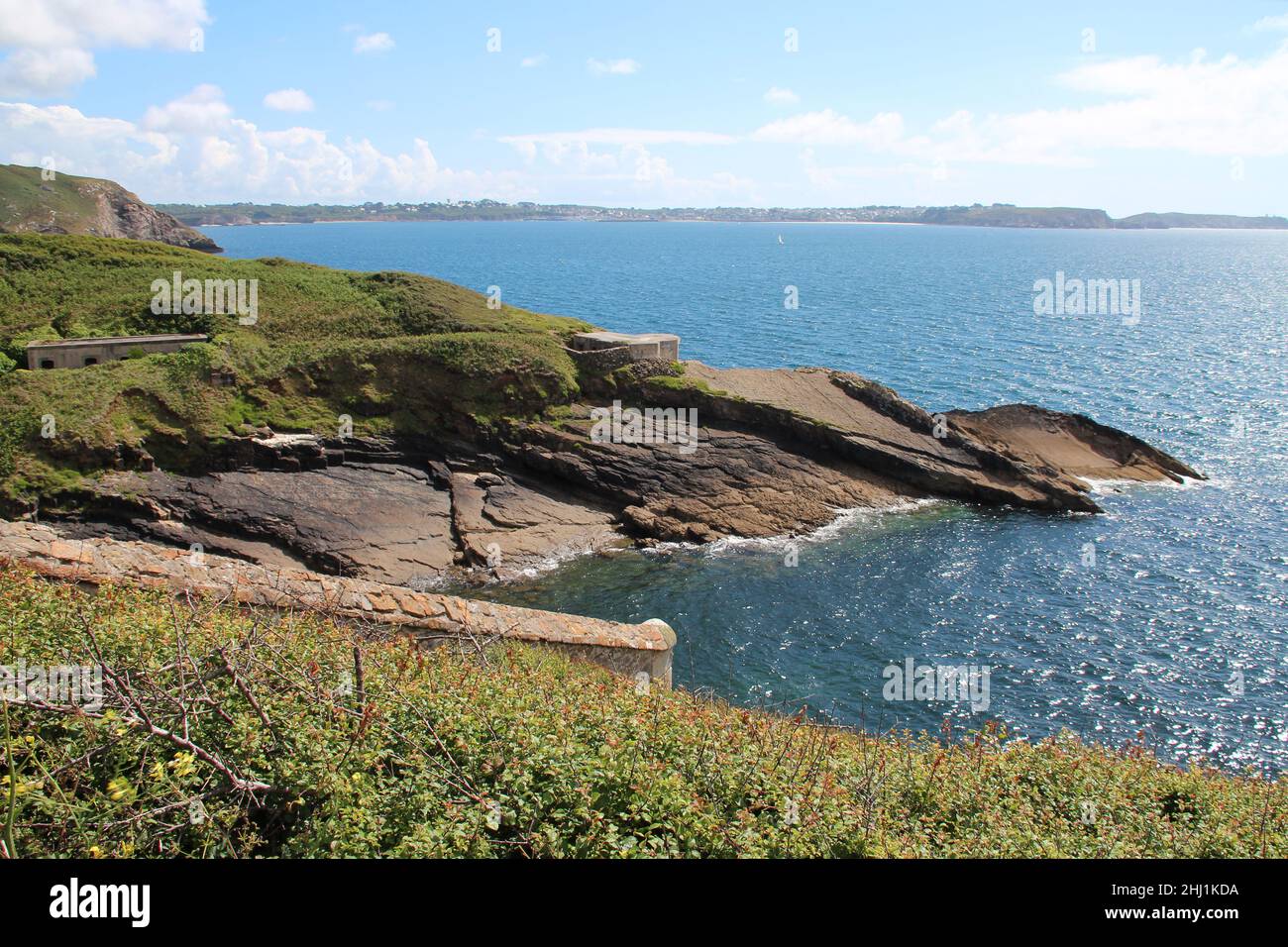 atlantic coast in brittany in france Stock Photo - Alamy