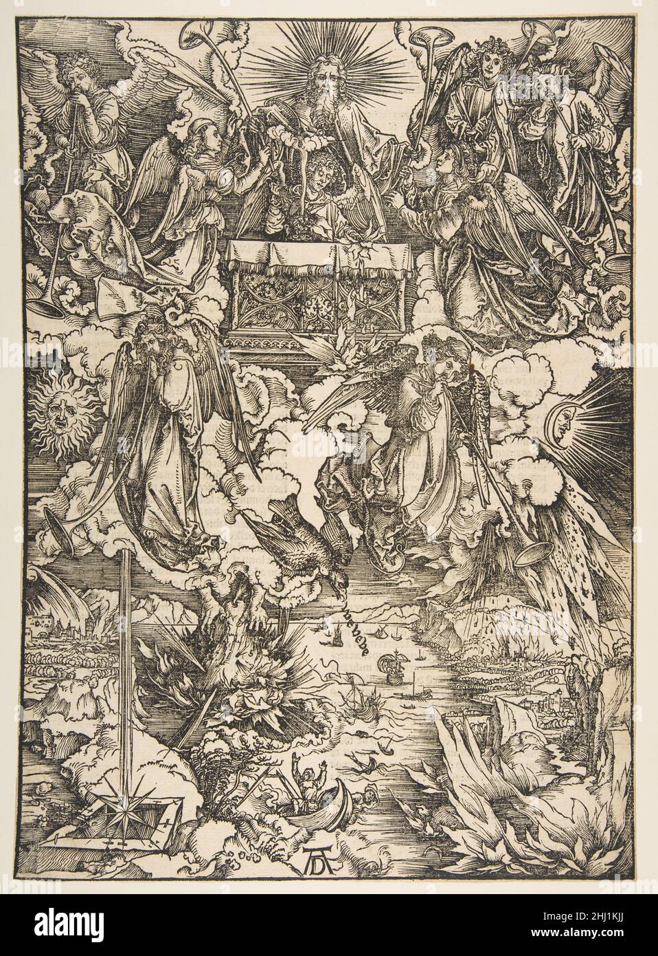 The Seven Angels with the Trumpets, from The Apocalypse, Latin Edition ...