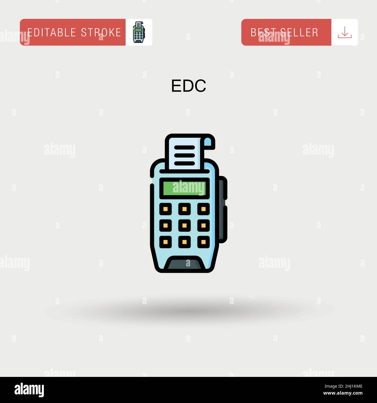 EDC Simple vector icon Stock Vector Image & Art - Alamy