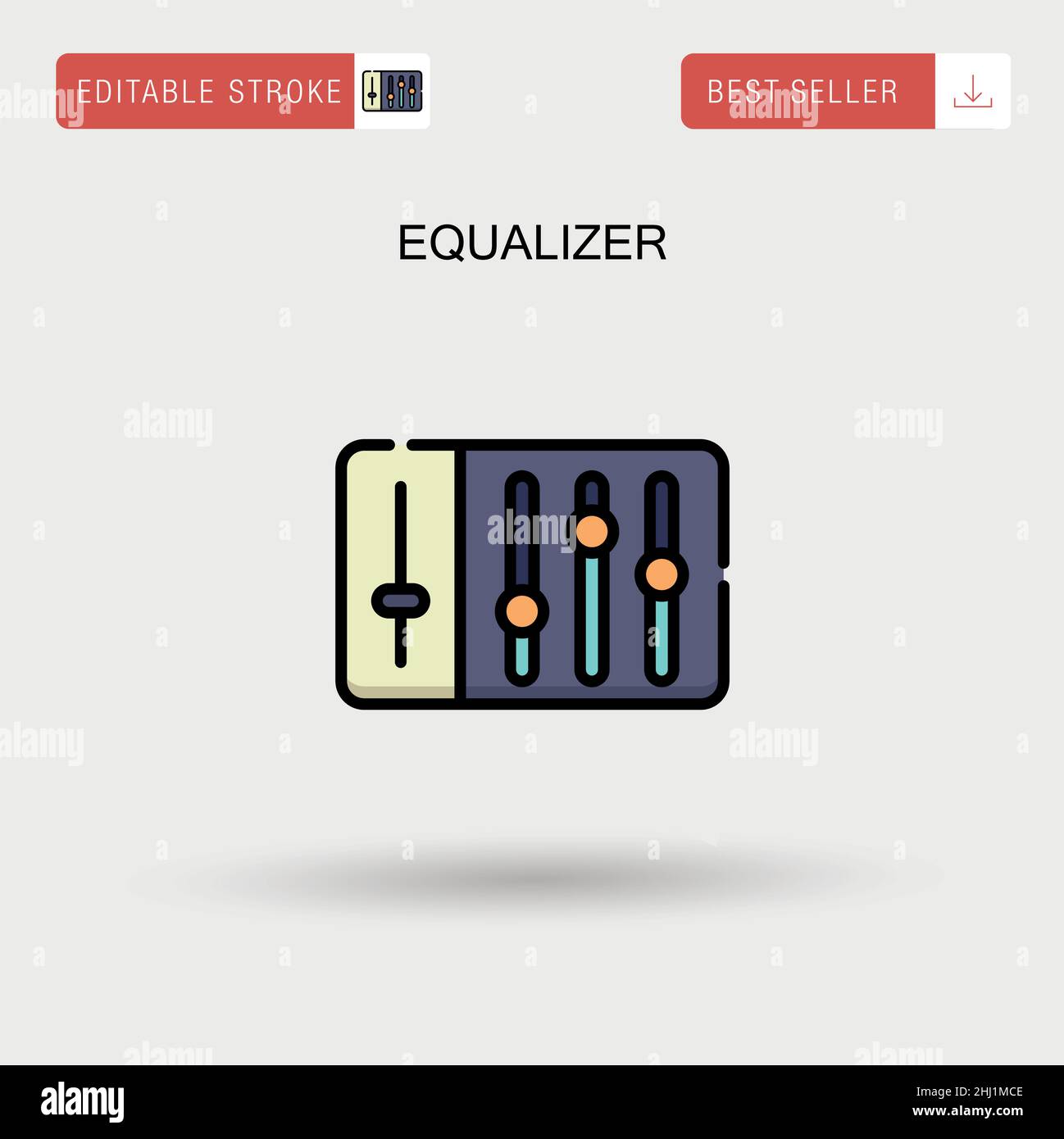 Equalizer Simple vector icon Stock Vector Image & Art - Alamy