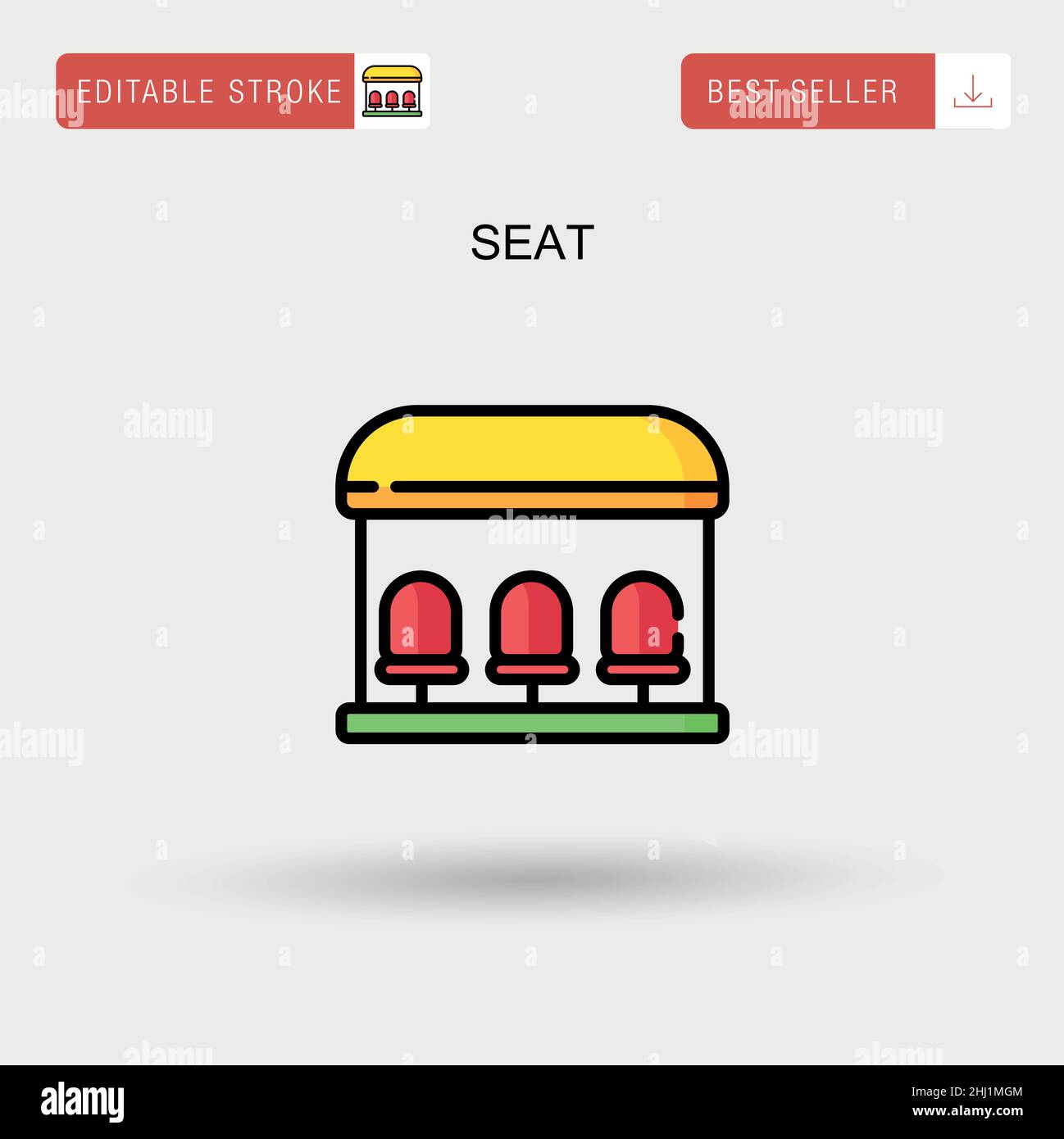 Empty car interior seat Stock Vector Images - Alamy