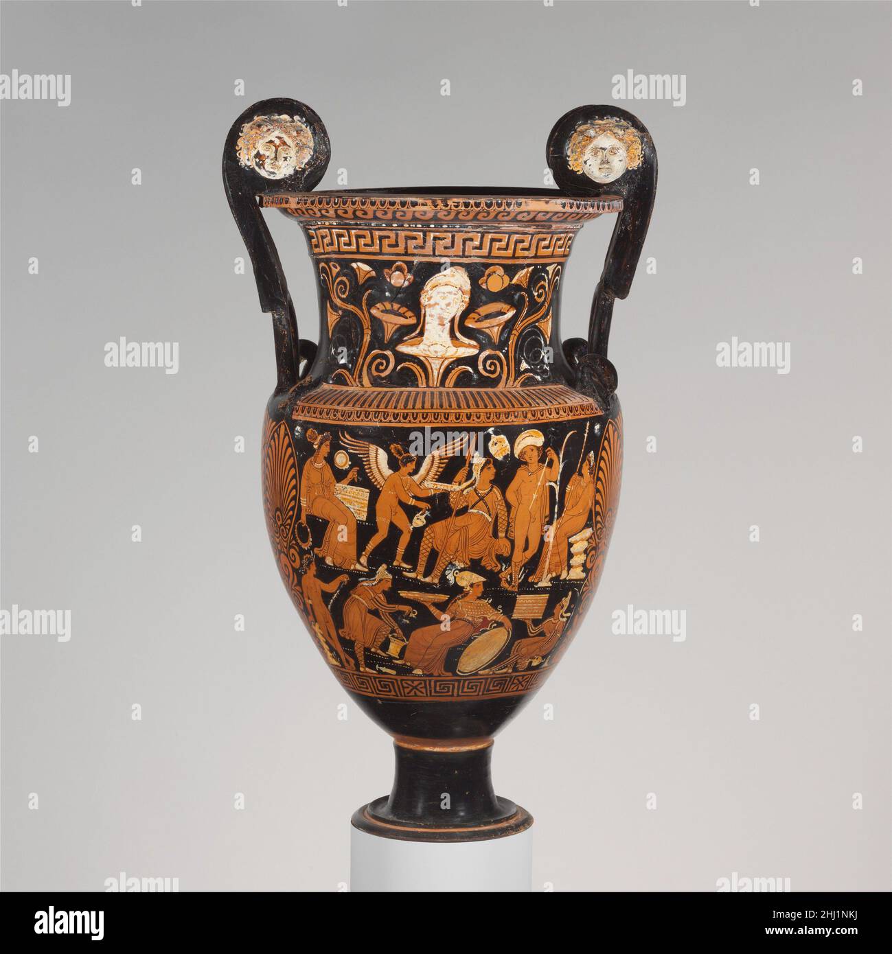 Terracotta volute-krater (mixing bowl) ca. 330–310 B.C. Attributed to ...