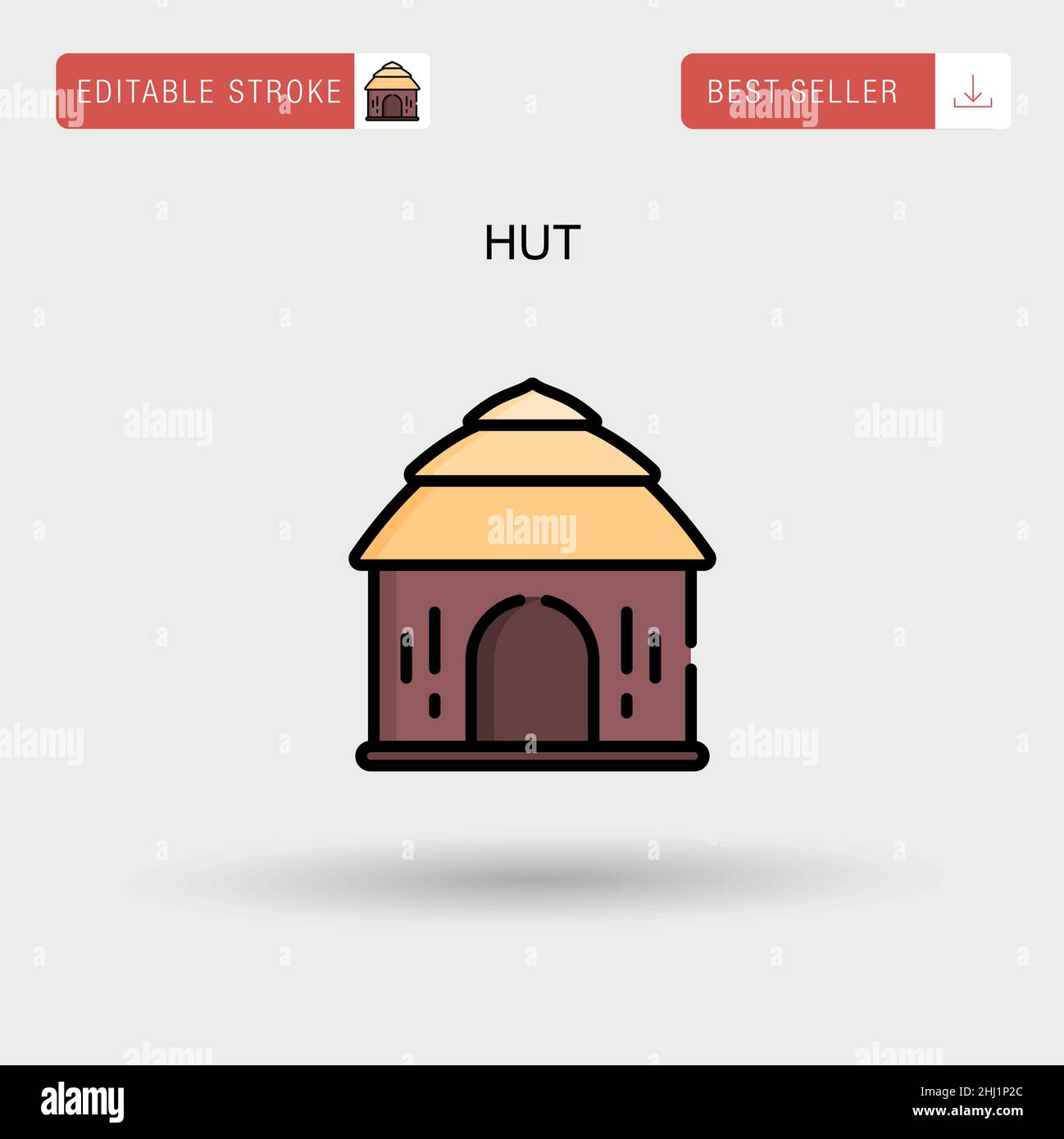 Hut the Stock Vector Images - Alamy