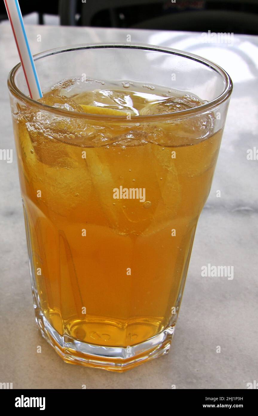 Iced tea is a refreshing drink when you need to stay cool Stock Photo ...