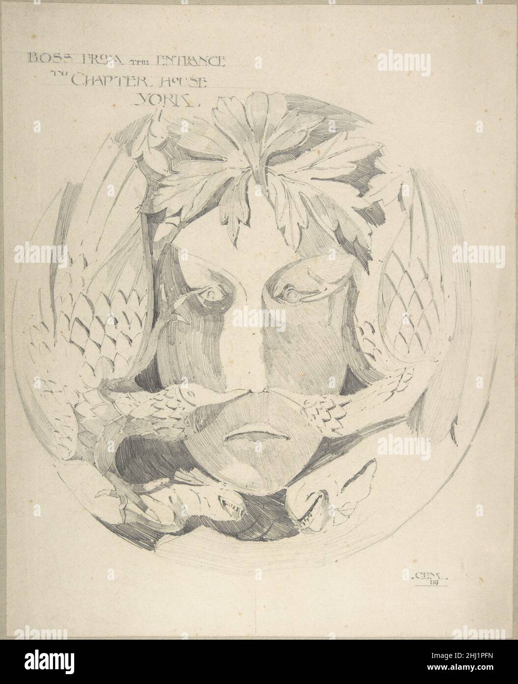 Boss from Chapter House, York 1886 Attributed to Eleanor Mercer British ...