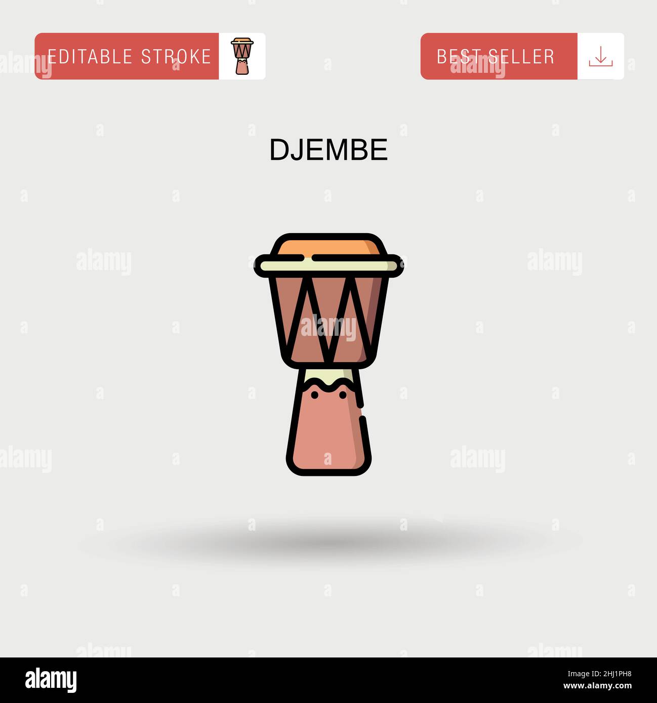 Djembe africa Stock Vector Images - Alamy