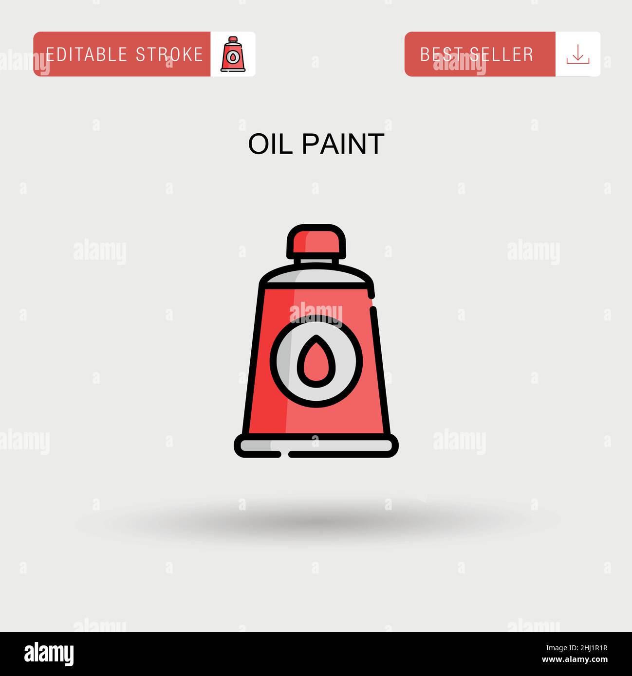 Oil paint Simple vector icon Stock Vector Image & Art - Alamy