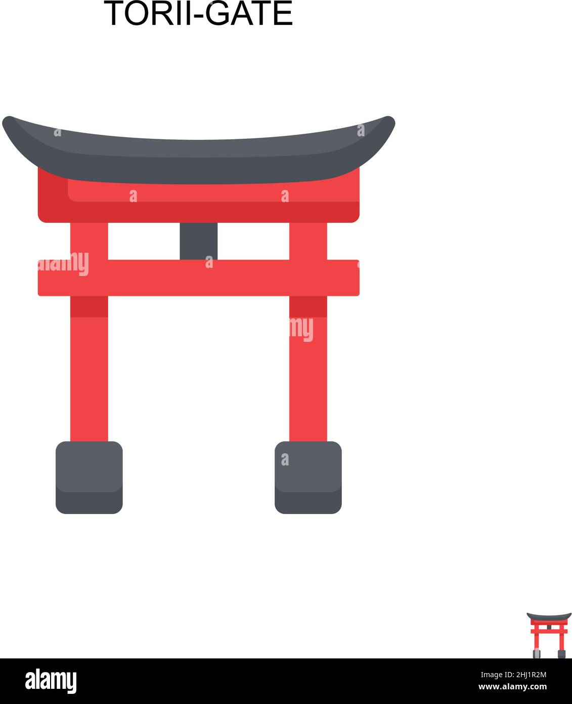 Itsukushima shrine torii Stock Vector Images - Alamy