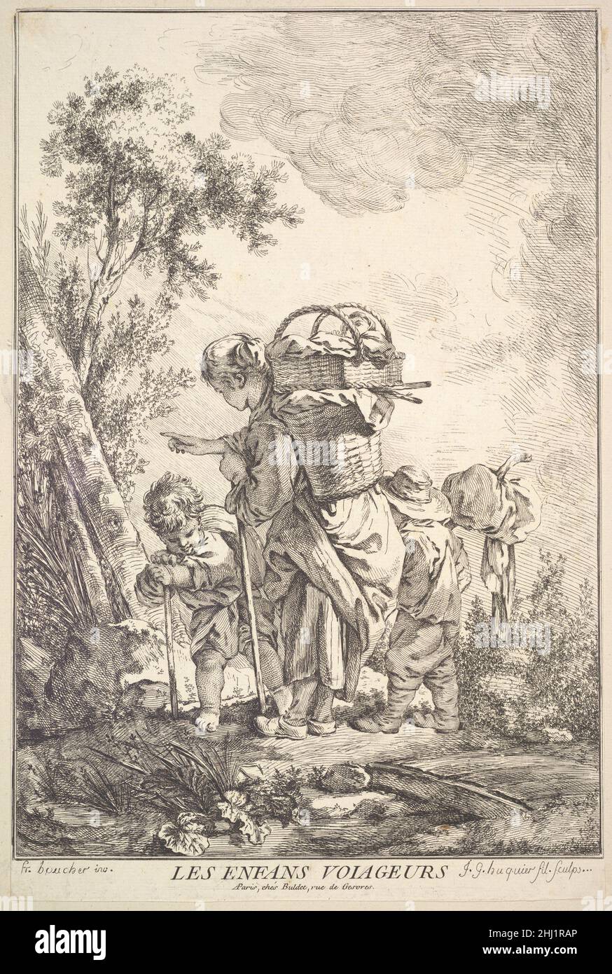 The Traveling Children mid to late 18th century Jacques Gabriel Huquier ... The Traveling Children mid to late 18th century Jacques Gabriel Huquier ...