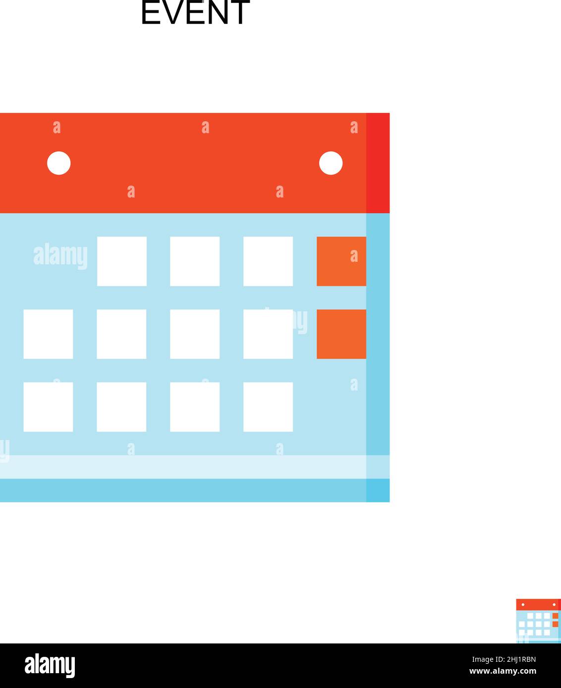 Event Simple vector icon. Illustration symbol design template for web ...