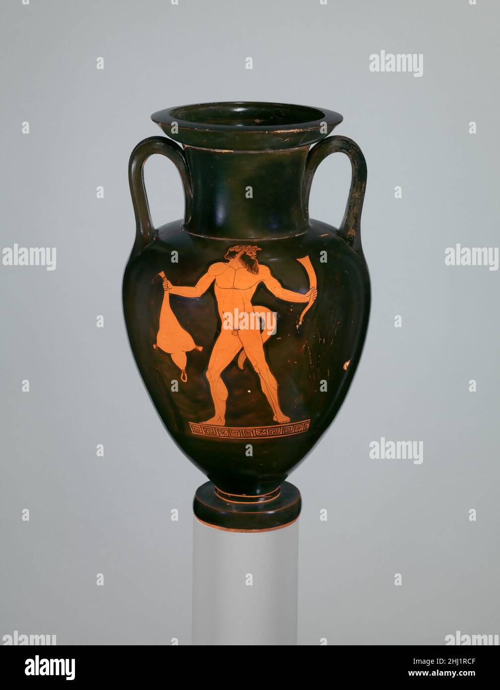 Terracotta Nolan neck-amphora (jar) ca. 490–480 B.C. Attributed to the ...