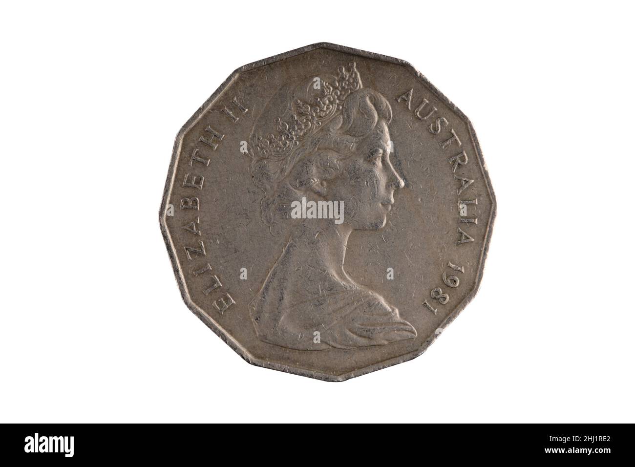 Elizabeth II 2 coin Australia Stock Photo - Alamy