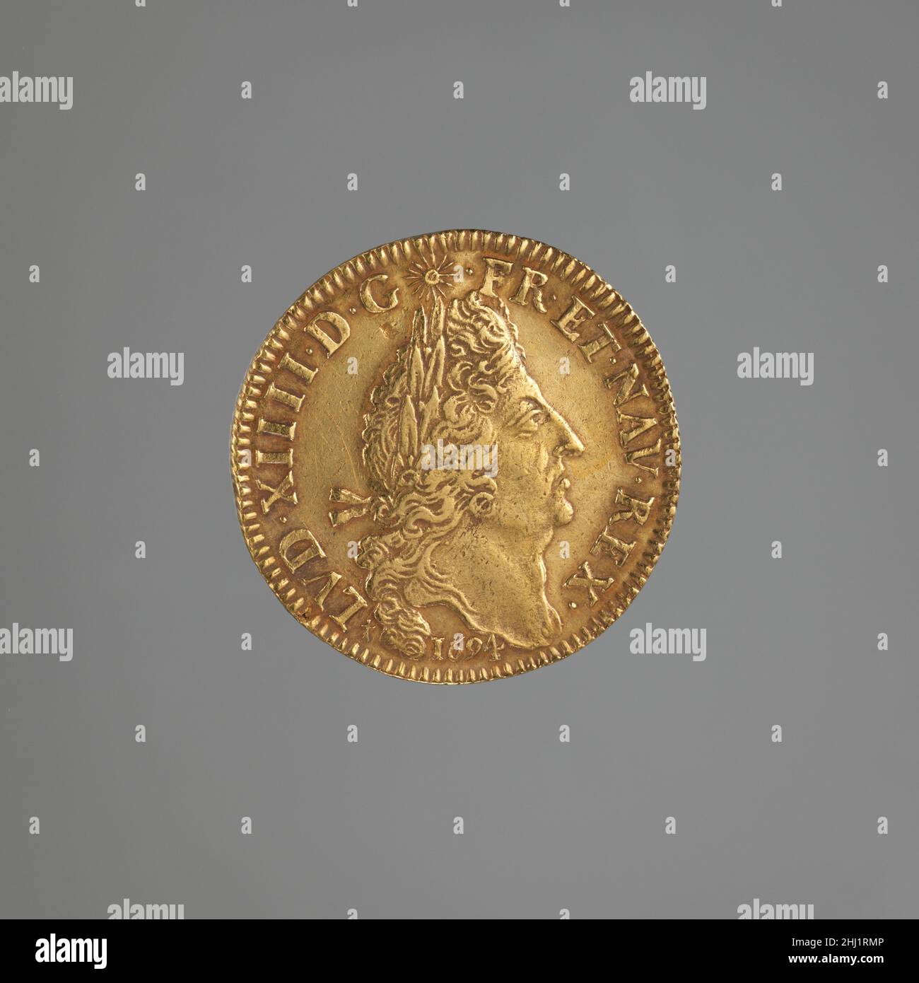 Double Louis d’or of Louis XIV of France (b.1638; r. 1643–1715) 1694 ...