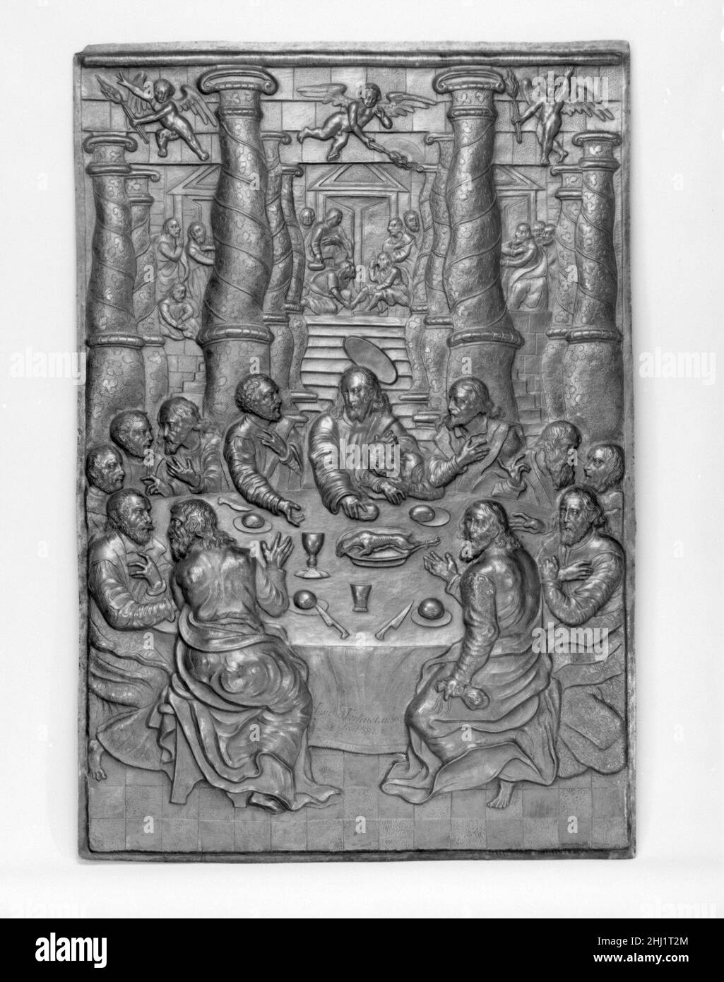 The Last Supper 1582 Based on a fresco by Livio Agresti da Forlì The ...