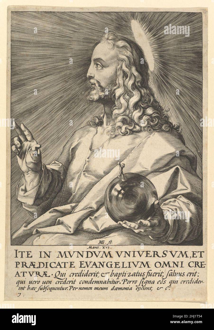 Christ, from Christ, the Apostles and St. Paul with the Creed ca. 1589 ...