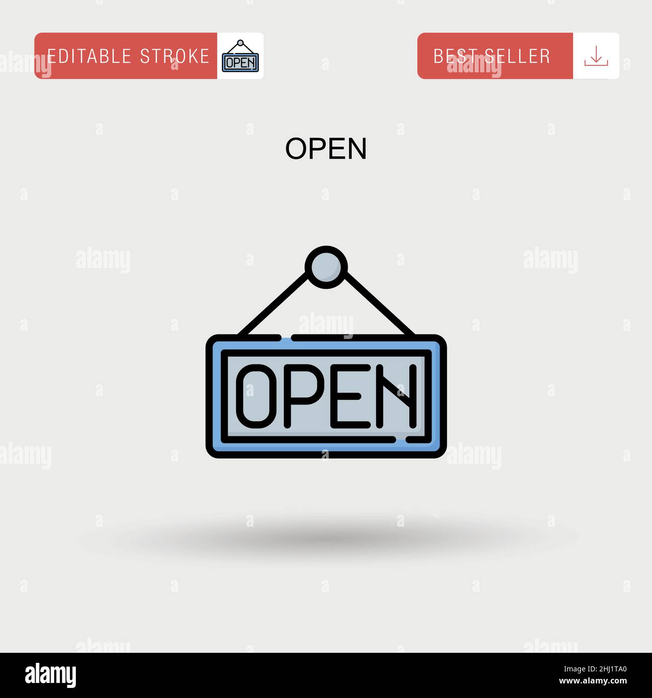 Open Simple vector icon Stock Vector Image & Art - Alamy