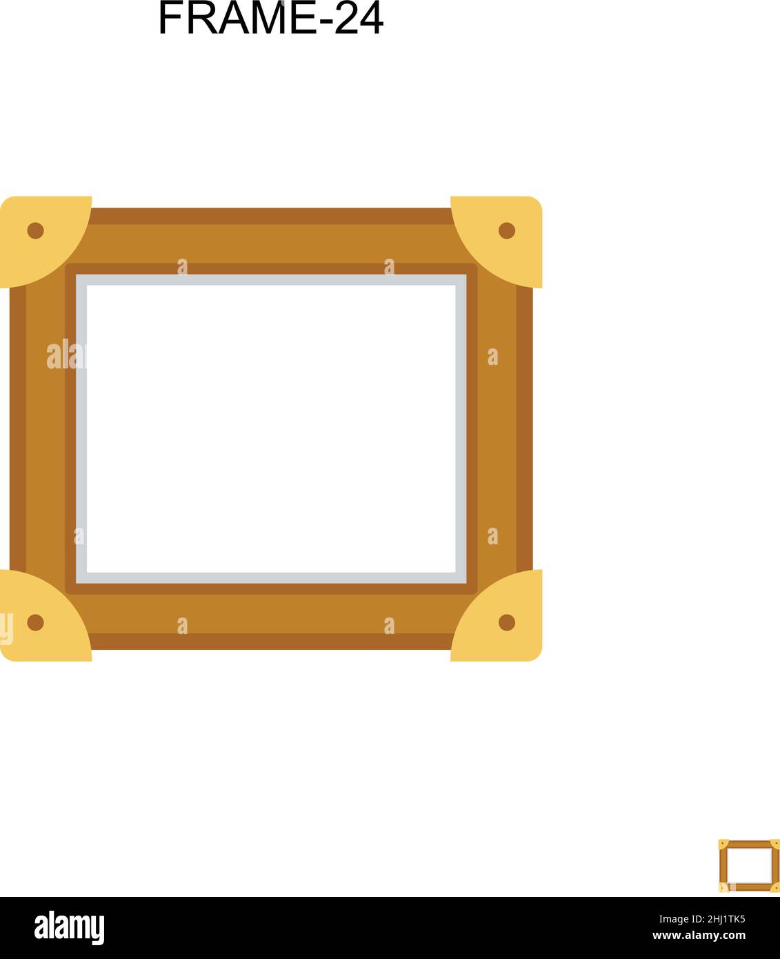 Frame-24 Simple vector icon. Illustration symbol design template for ...