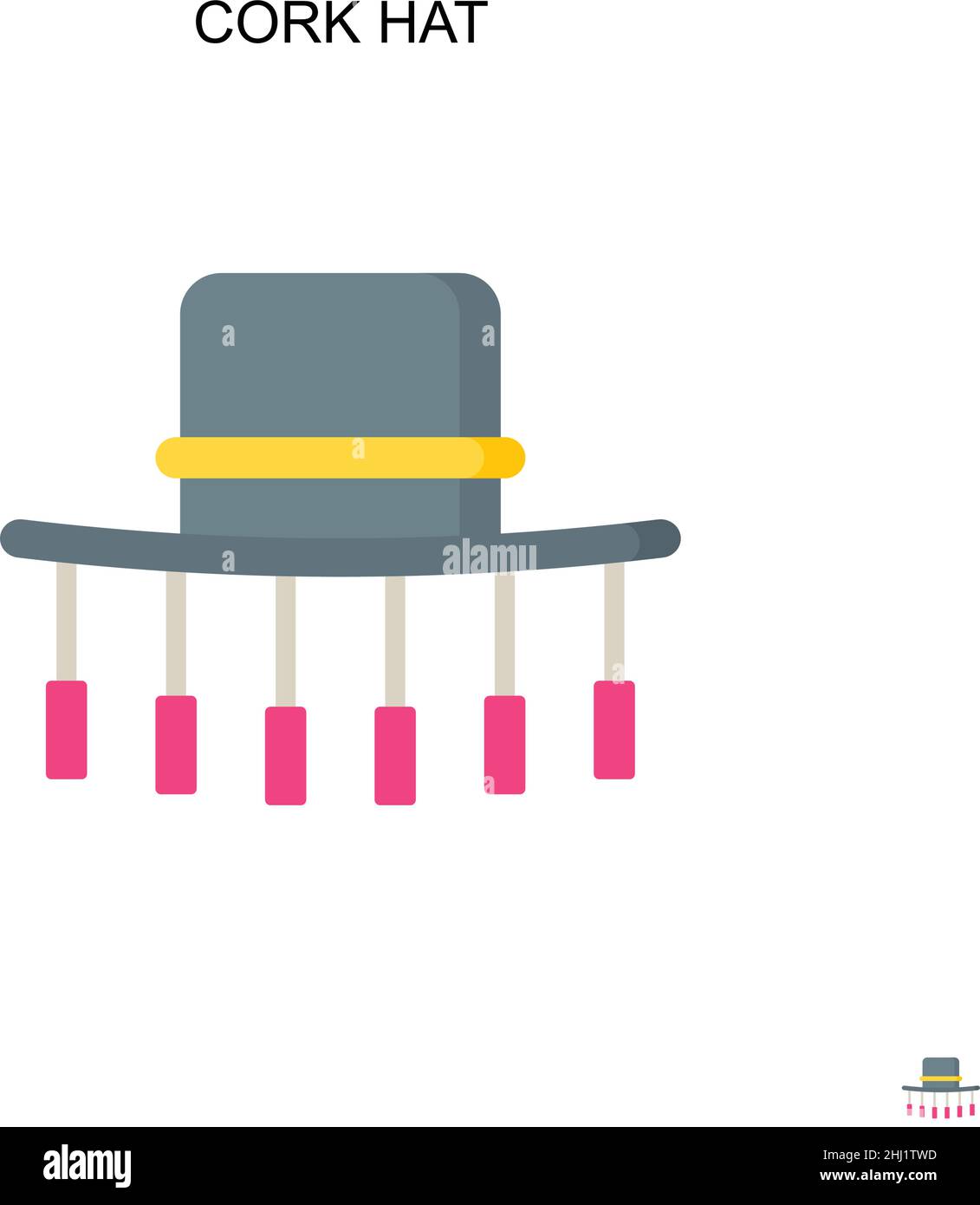 Australian hat cork Stock Vector Images - Alamy