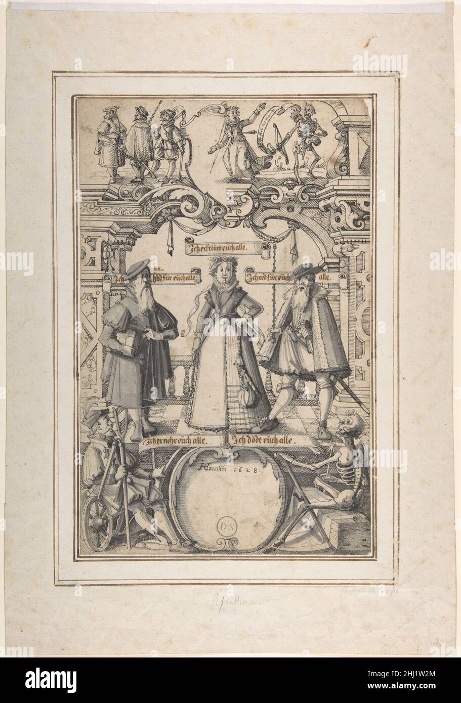 Design for Stained Glass 1628 Hans Ganting the Younger Swiss. Design ...