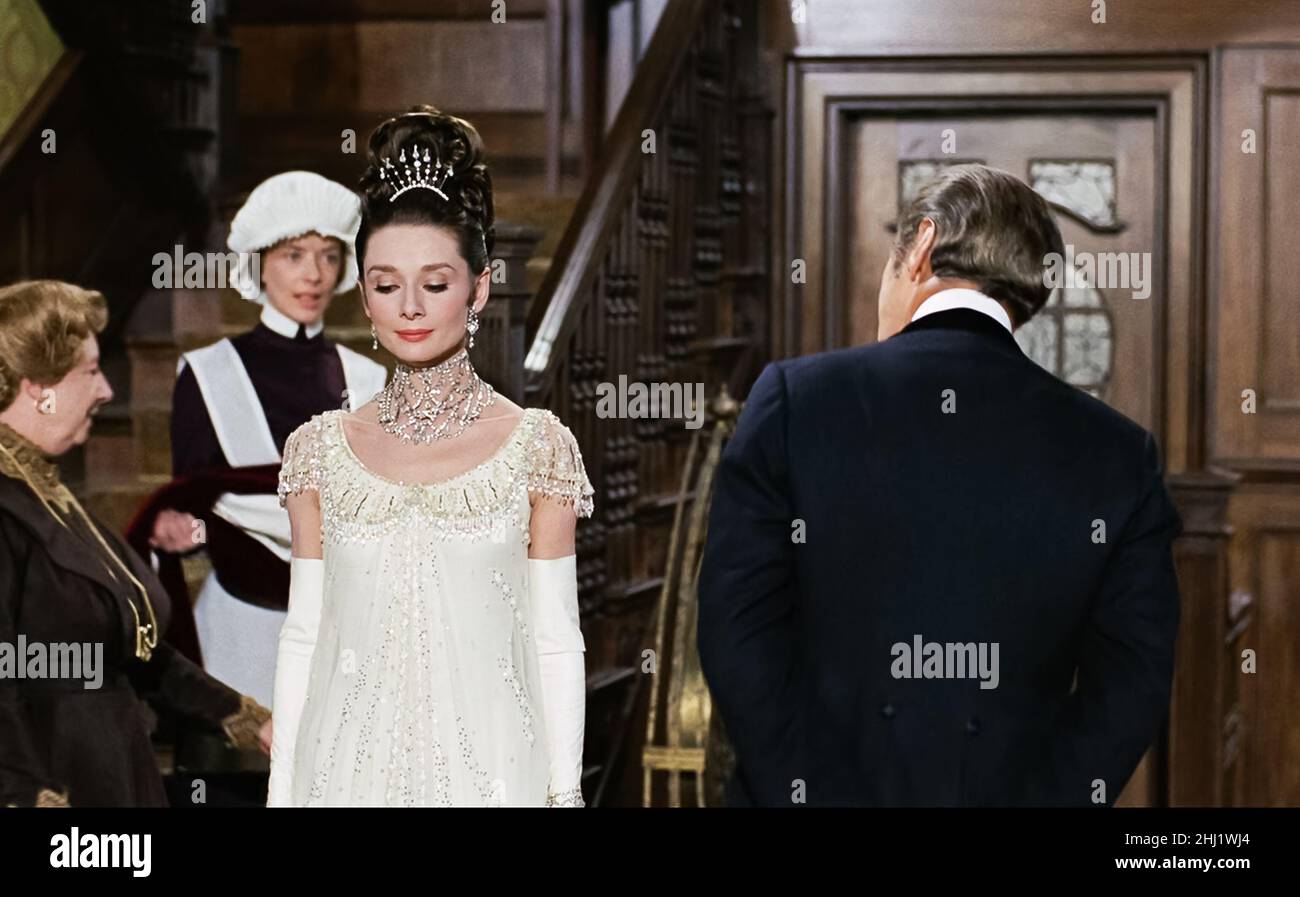 USA. Audrey Hepburn and Rex Harrison in a scene from the (C)Warner Bros ...