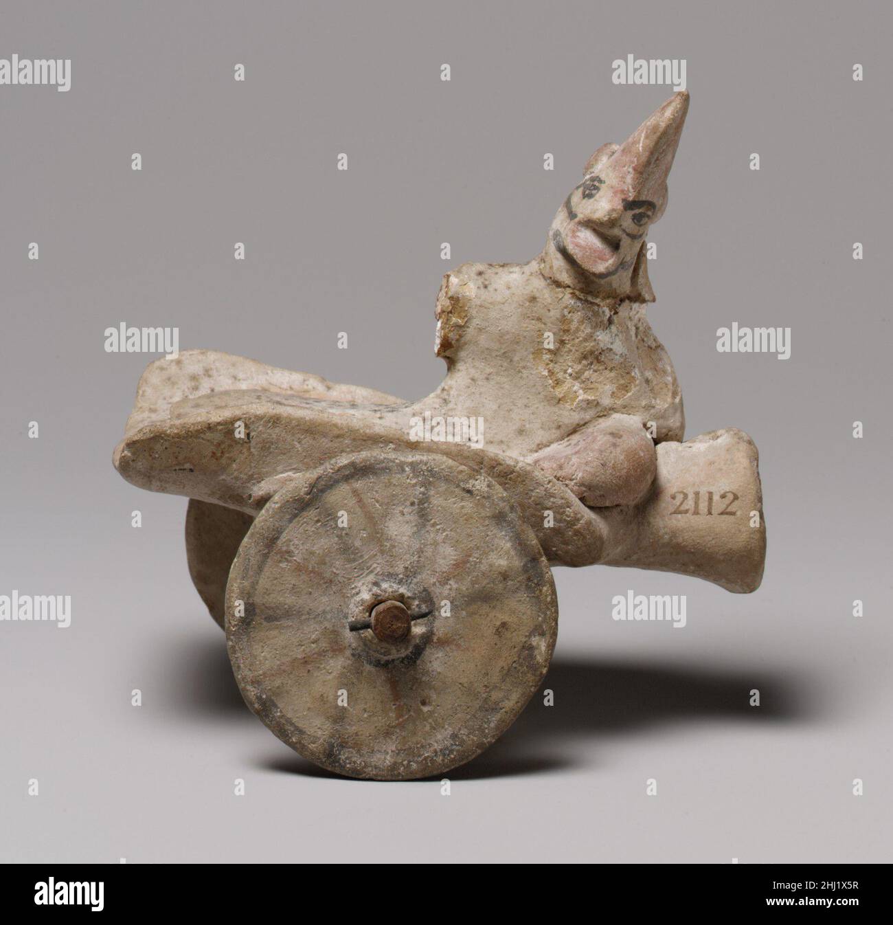 Model of a cart with a human figure ca. 600–480 B.C. Cypriot The ...