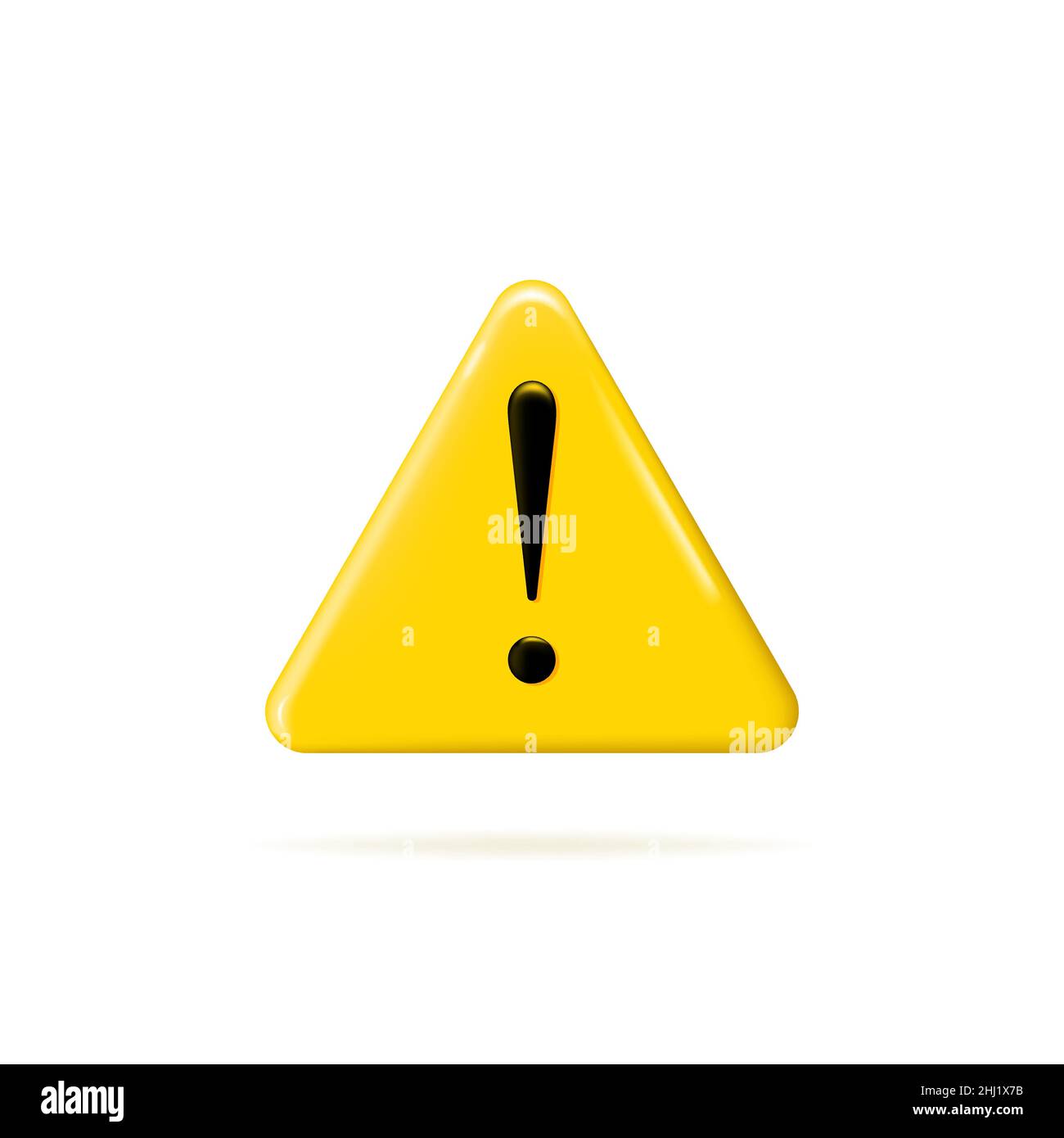 Yellow triangular exclamation mark. vector Stock Vector Image & Art - Alamy