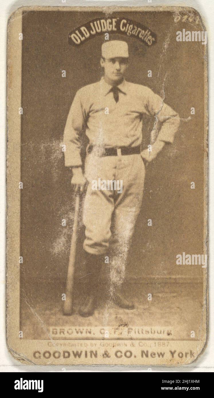 Thomas "Tom" Tarlton Brown, Center Field, Pittsburgh, from the Old ...