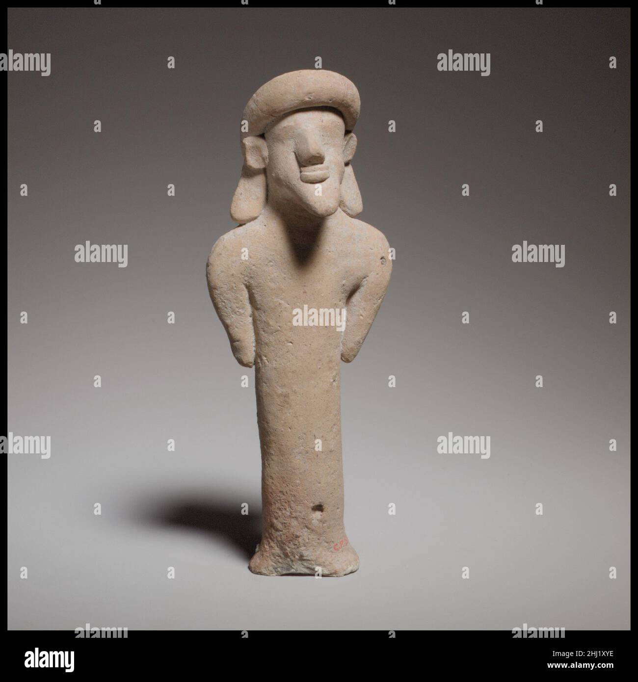 Standing male figurine ca. 750–600 B.C. Cypriot The handmade, solid ...
