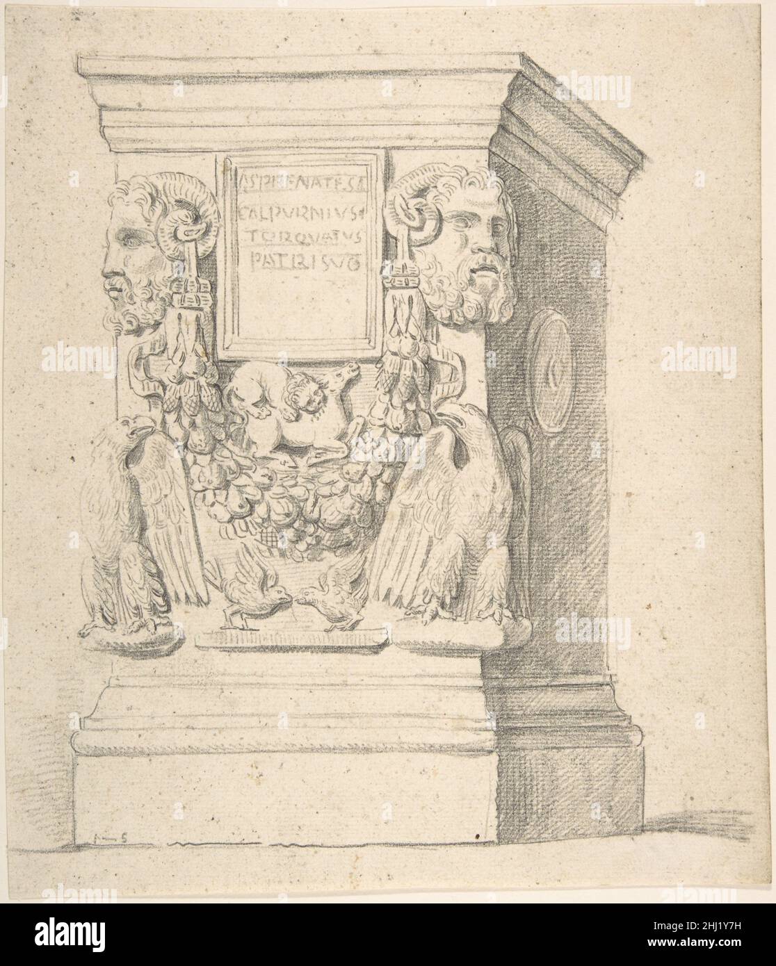 Sketch of a Classical Pedestal 1776–79 Attributed to Thomas Hardwick ...